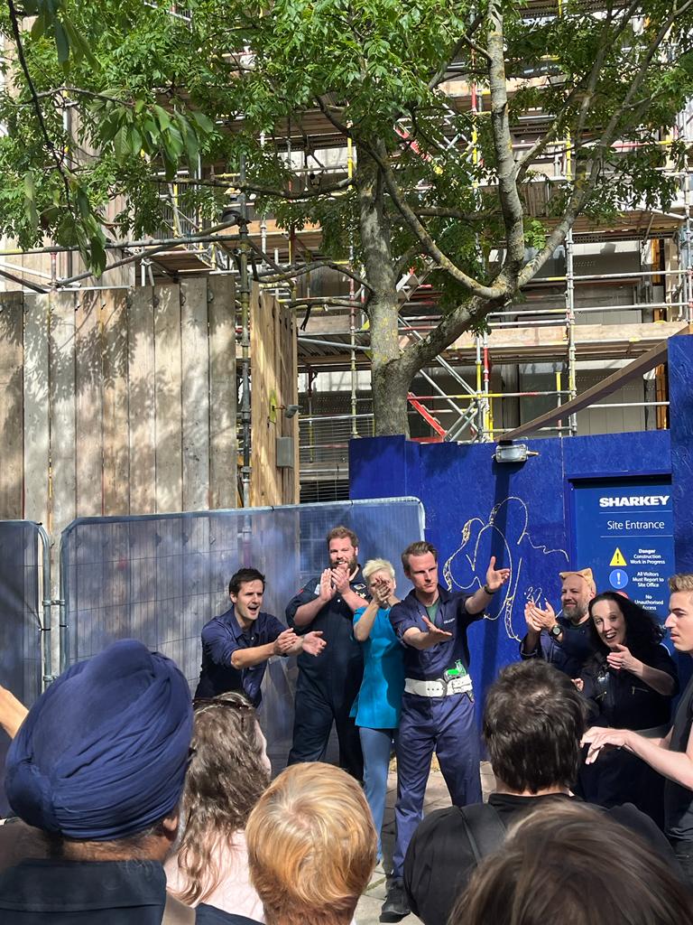 The Show Must Go On In The Street After Fire Alarm