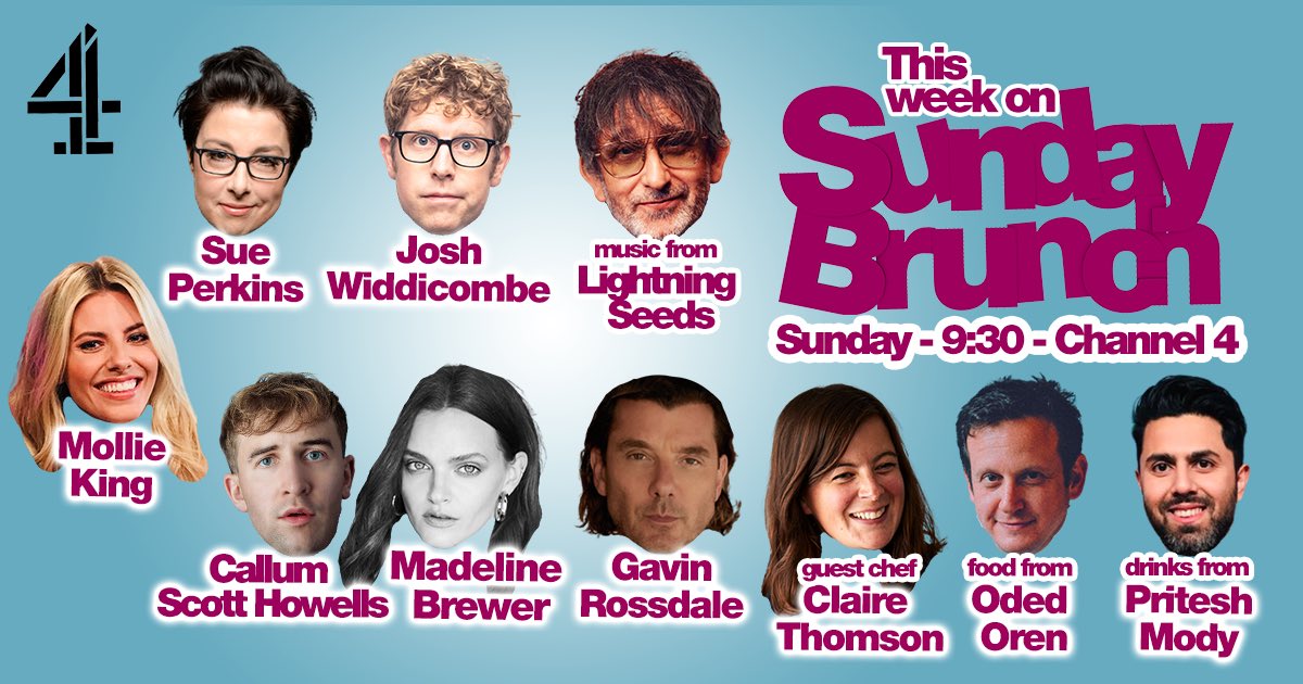 Sue Perkins joins Sunday Brunch also with Josh Widdicombe