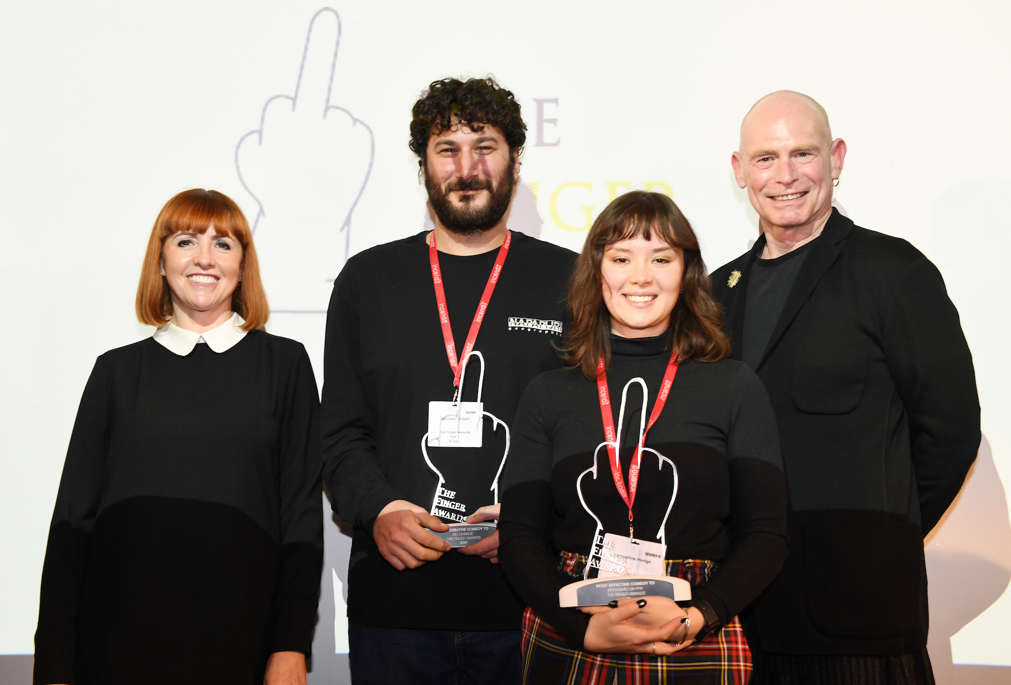 Cally beaton announces Finger Award Winners