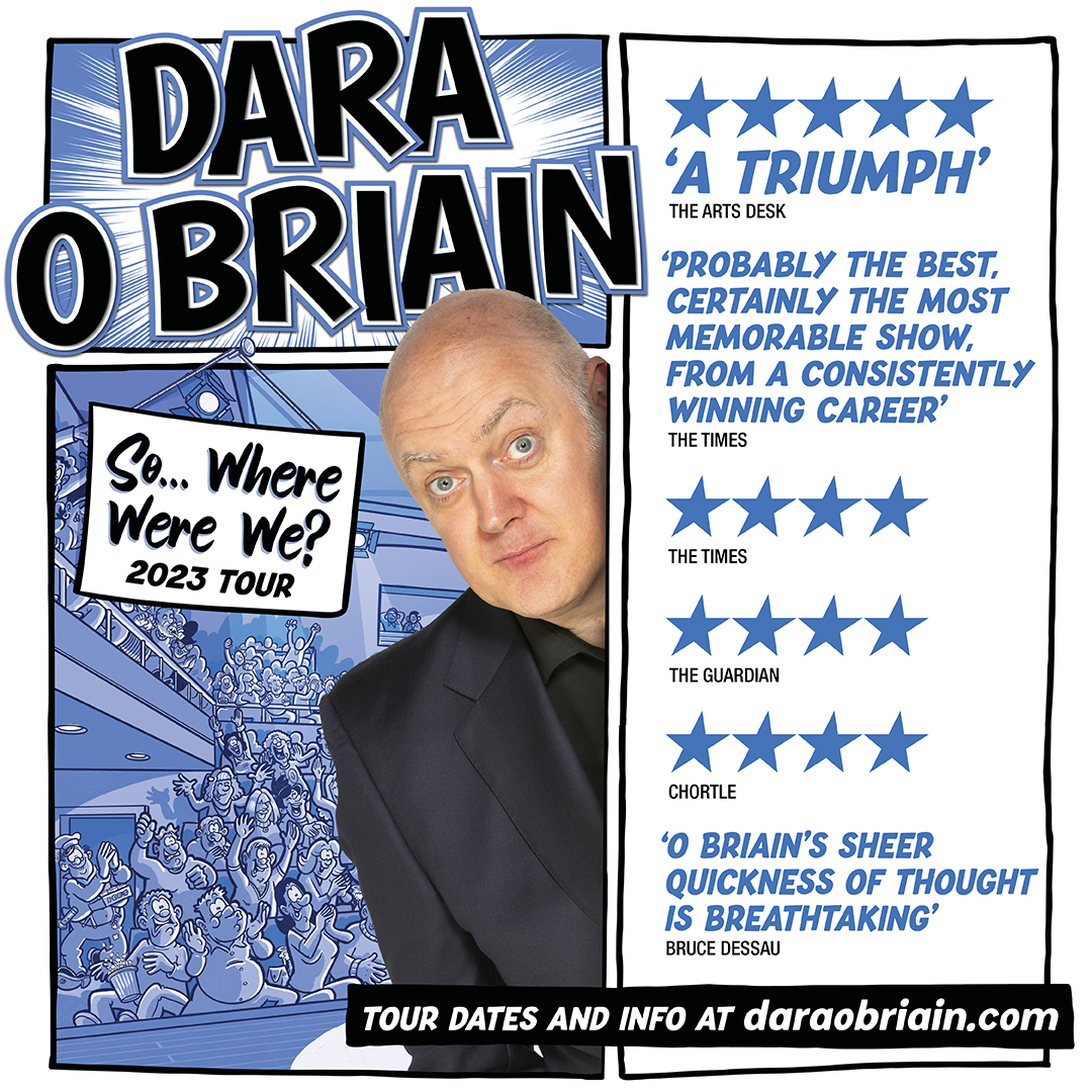 Dara O Briain Extends His Tour into 2023