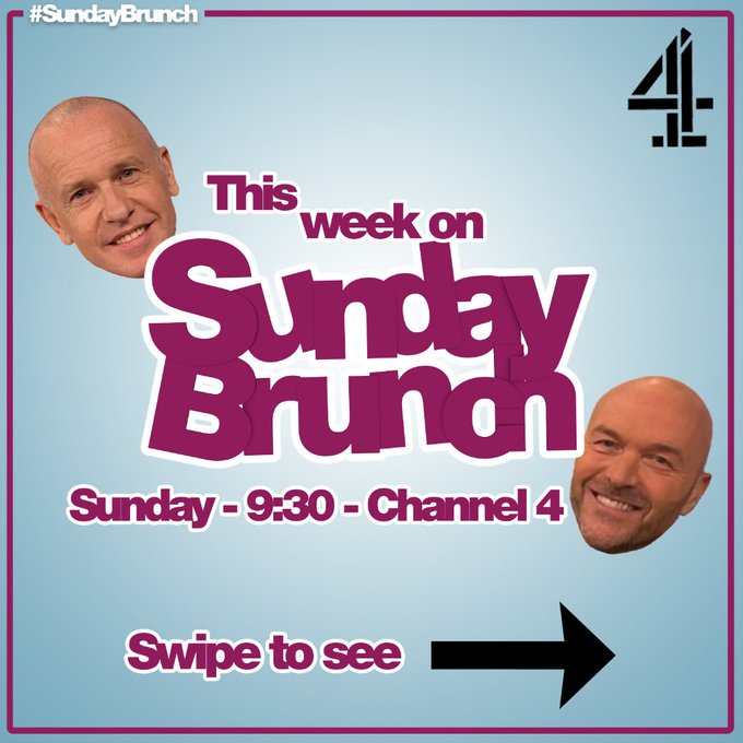 Who Is On Sunday Brunch? this sunday
