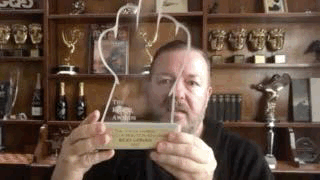 Ricky Gervais gets special contribution to comedy Finger Award