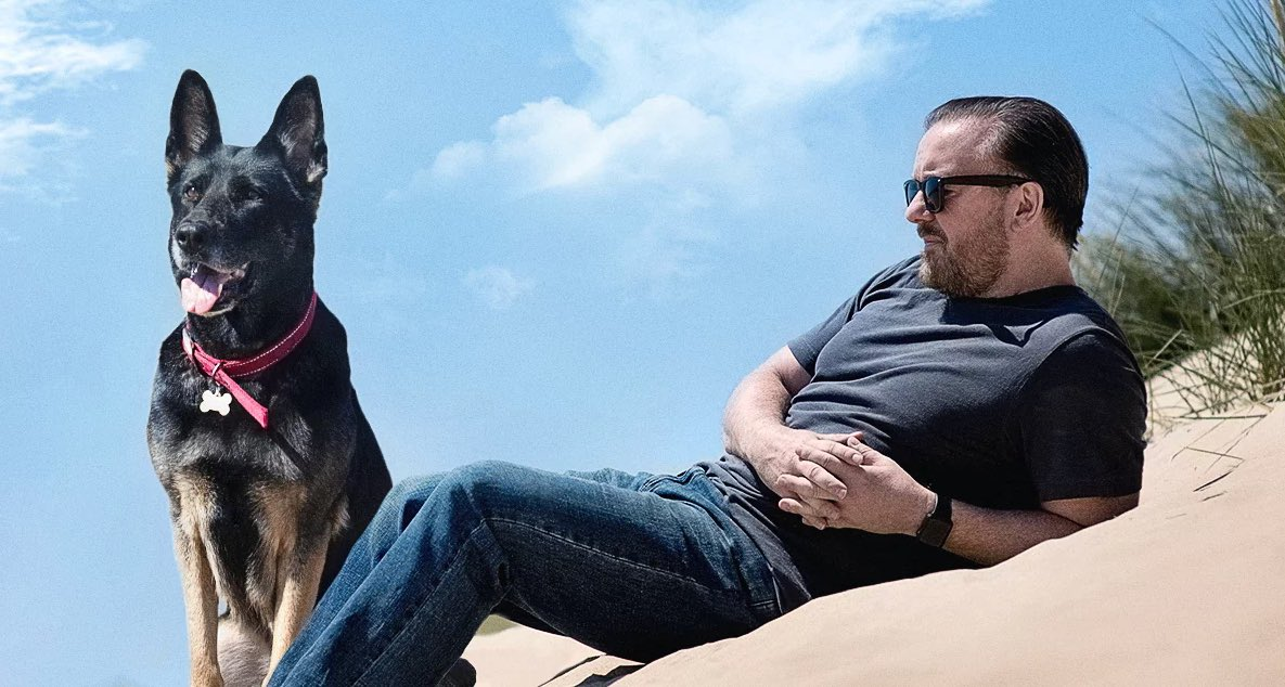 After Life Dog Passes Away Ricky Gervais