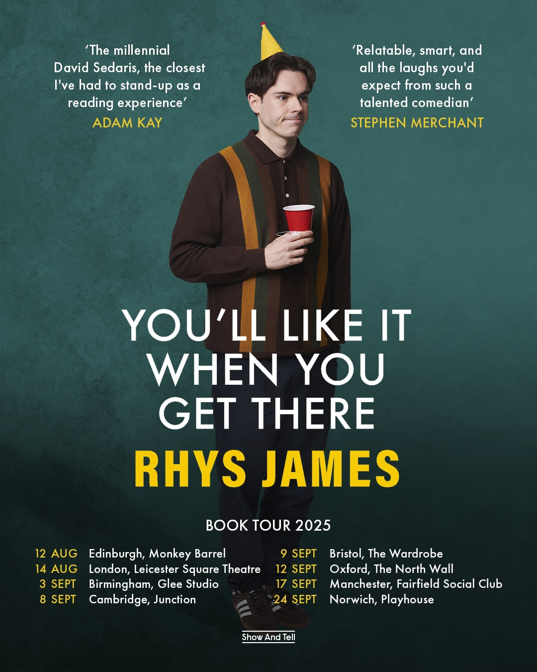 Book Tour For Rhys James across the UK