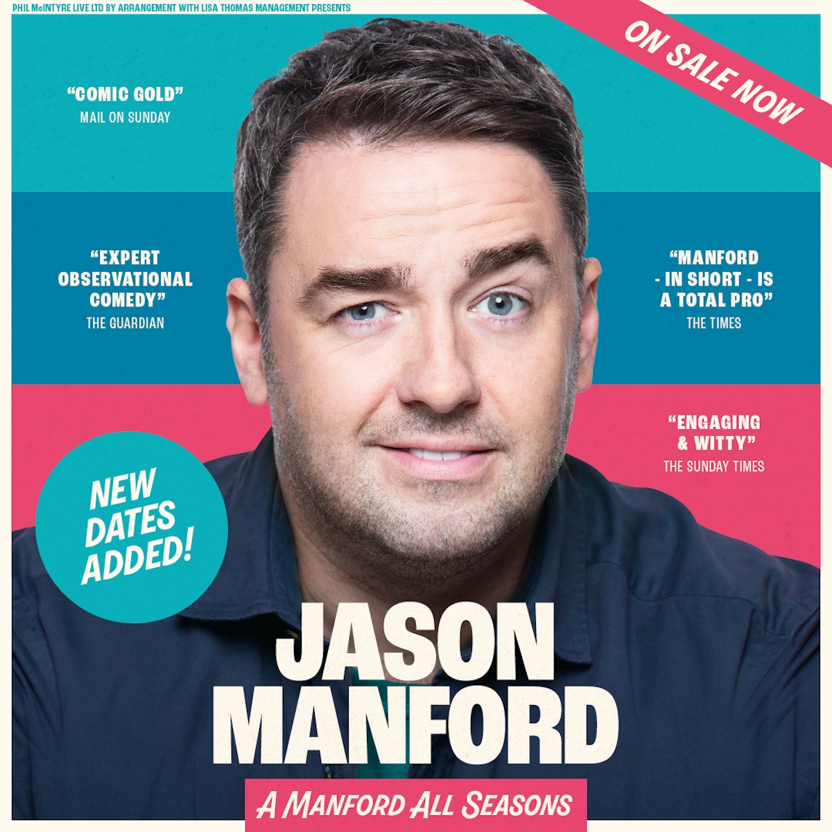 Lots Of Extra Dates For Jason Manford Tour