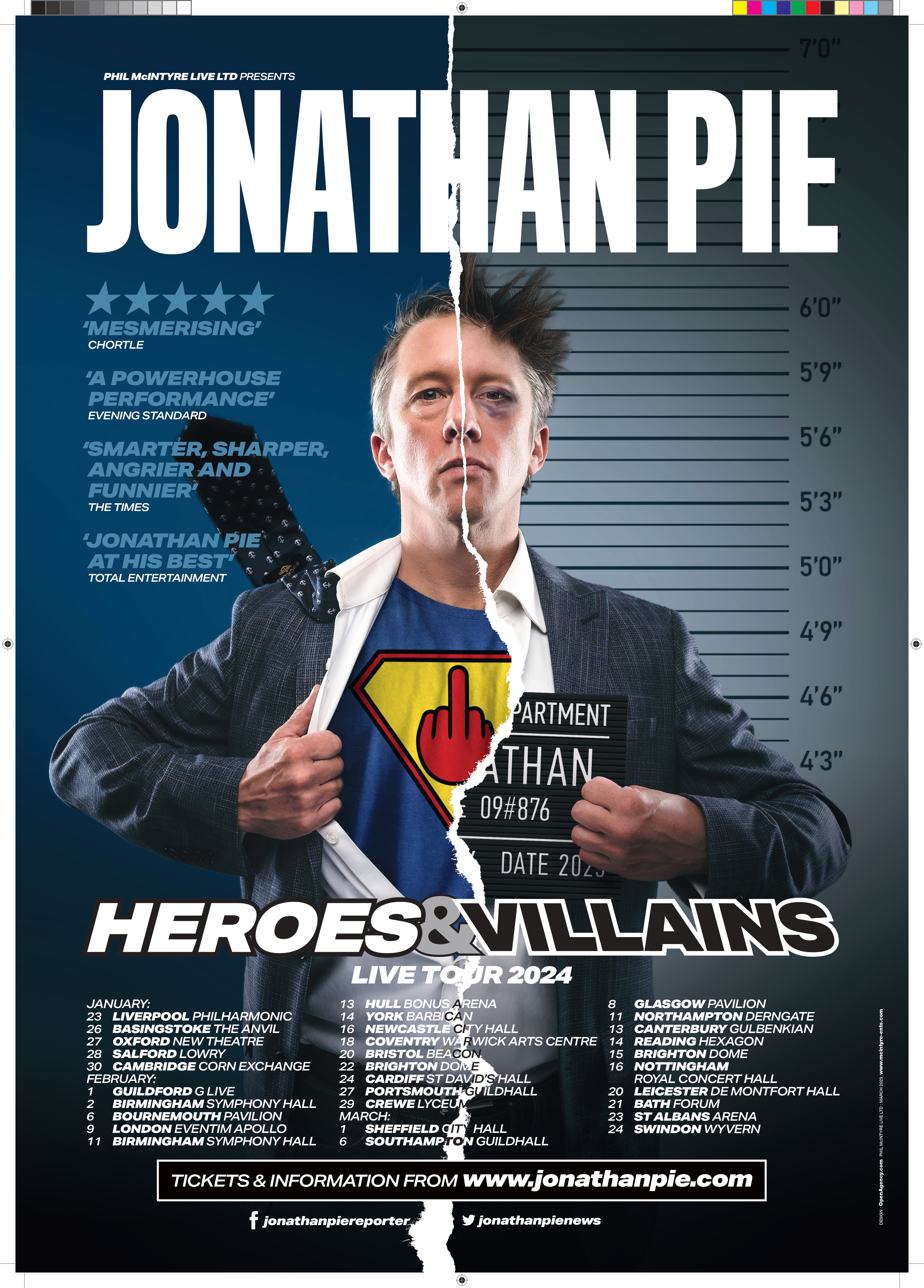 UK Tour For Jonathan Pie aka tom walker