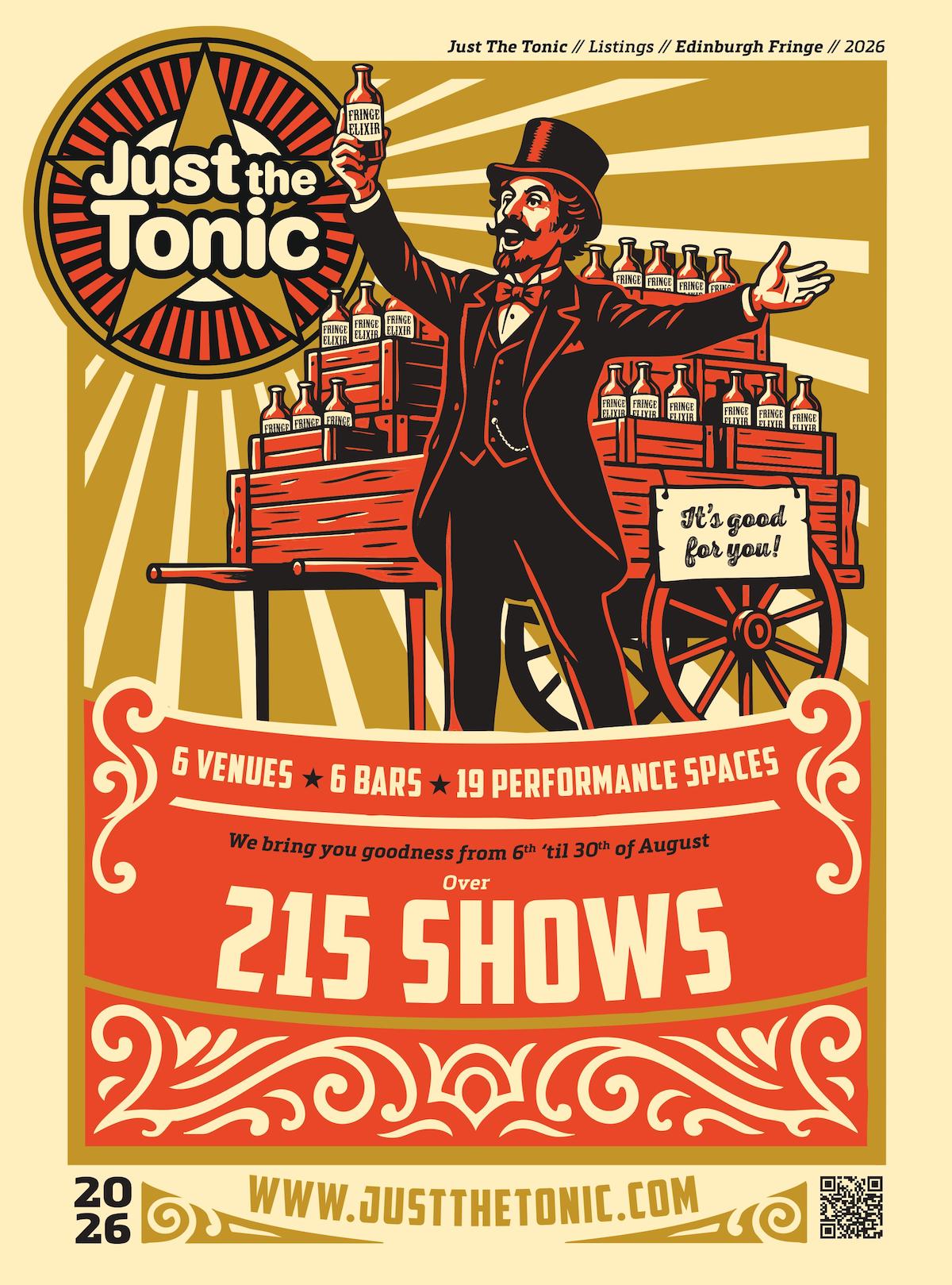 Just The Tonic Announces Biggest Ever Edinburgh Fringe Programme