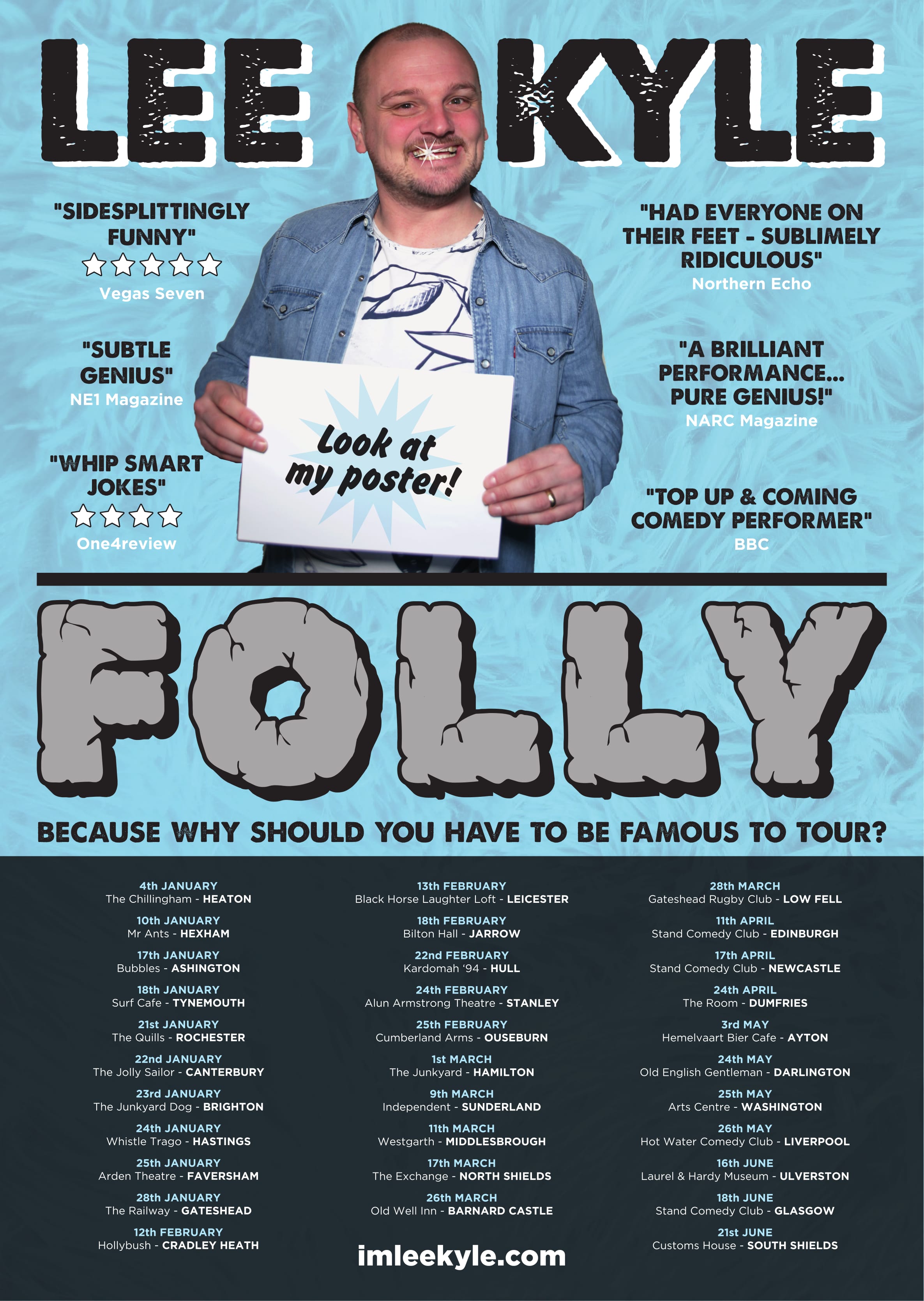 News: UK Tour For Unknown Comedian Lee Kyle