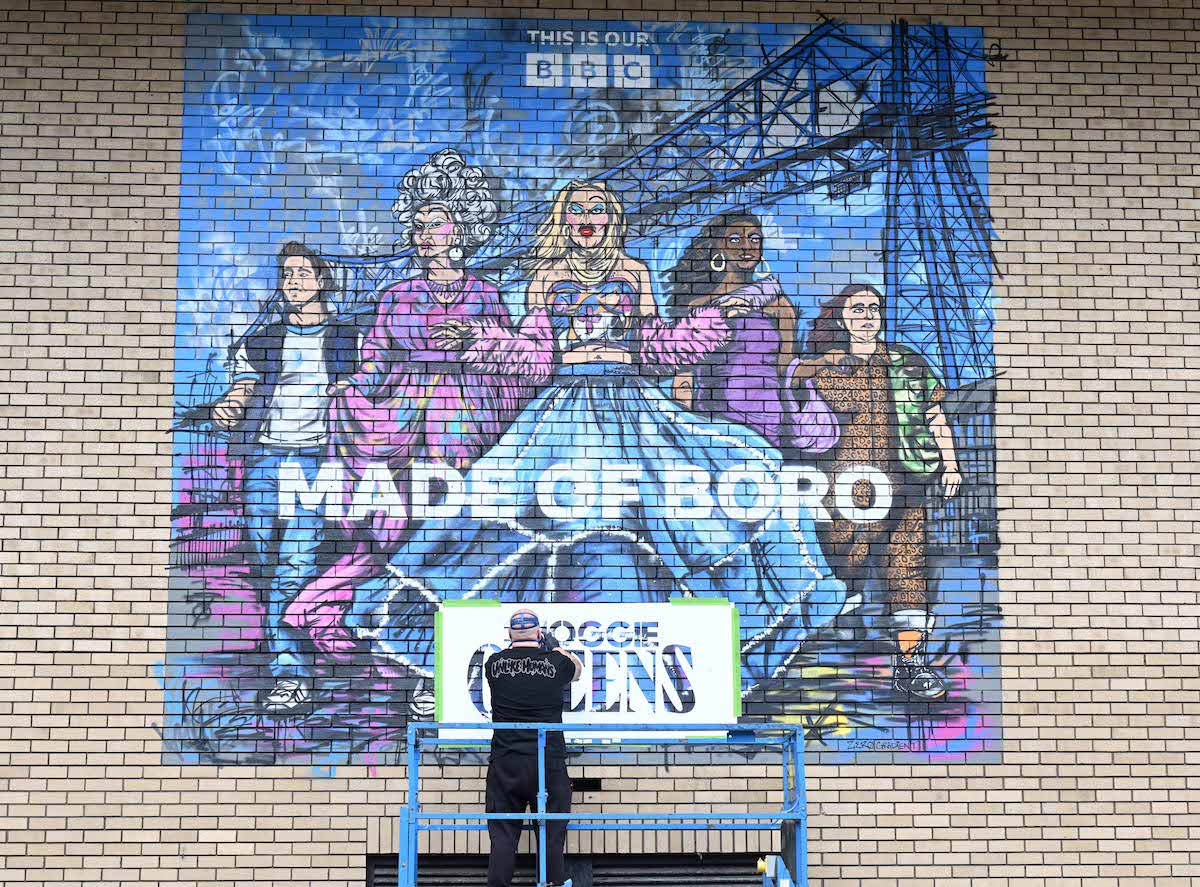 BBC’s Smoggie Queens Turned Into A Work Of Wall Art In Middlesbrough ...