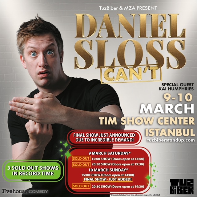 Daniel Sloss To Film Latest Show in istanbul