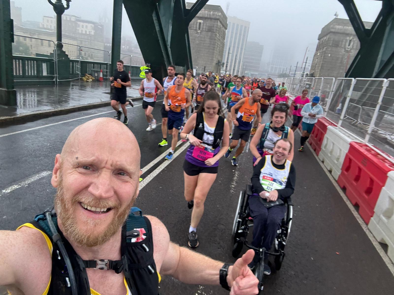 Lost Voice Guy Lee Ridley Completes The Great North Run