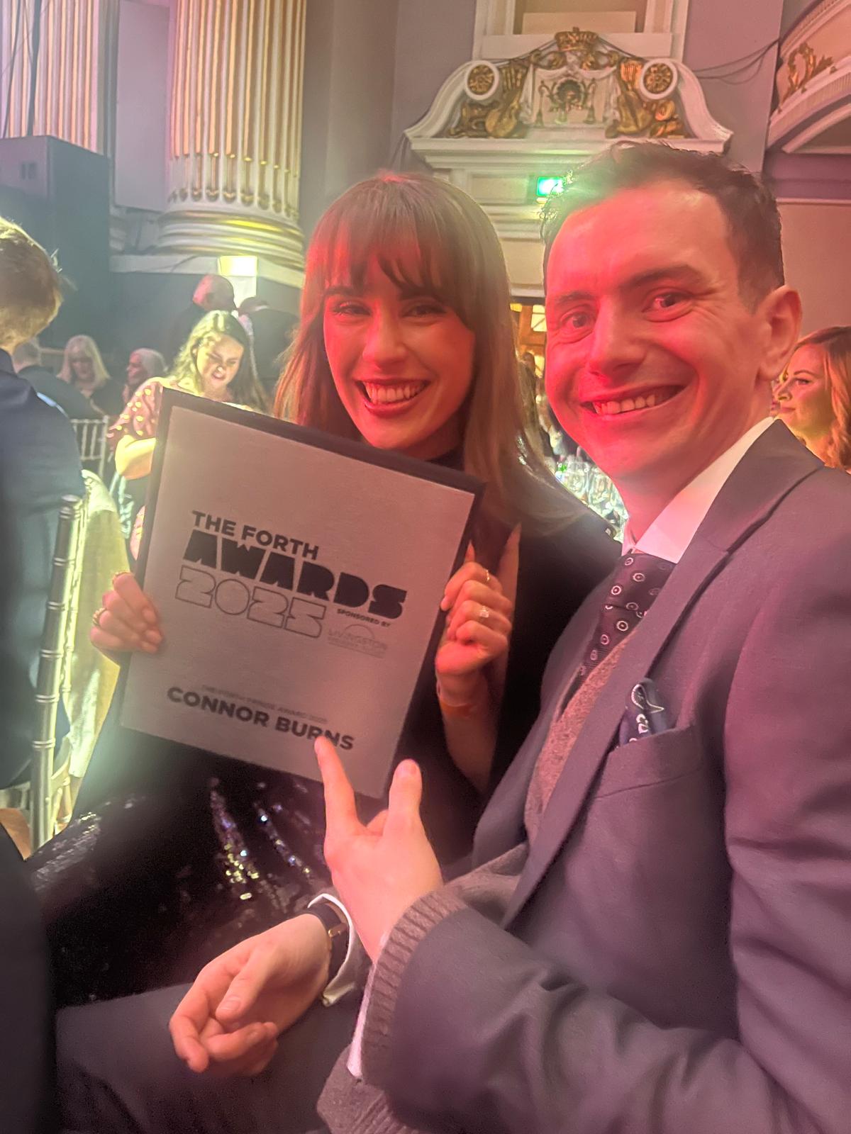 Connor Burns Wins Forth Award in Scotland