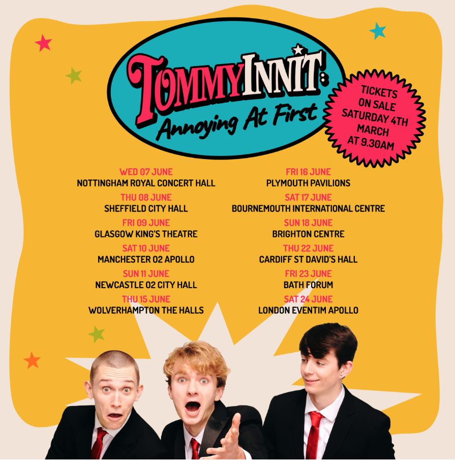 UK Dates For Tommy Innit top gamers and influencers