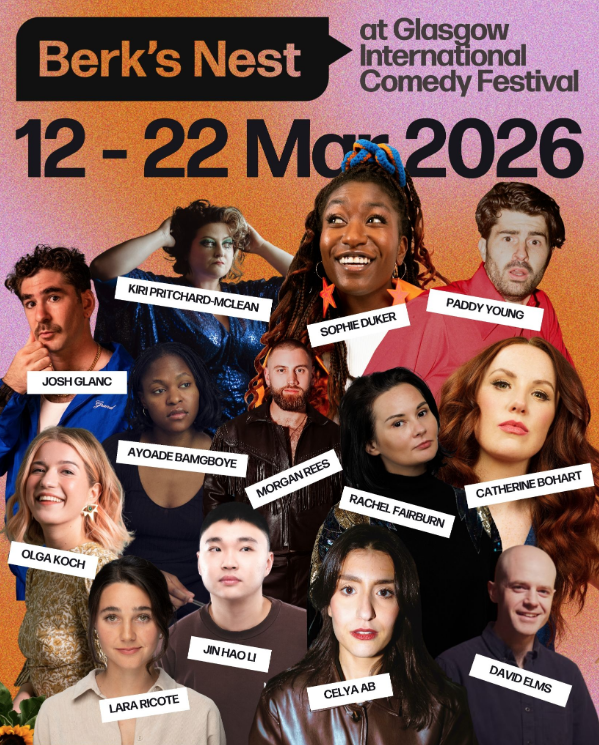 Berk's Nest Comedy Announces Glasgow Comedy Festival Shows