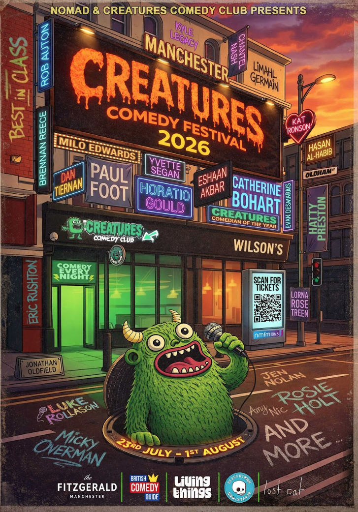 Creatures Comedy Festival Announces acts